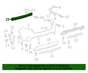 2020-2022 Toyota Corolla Impact Bar 52171-02260 | OEM Parts Online