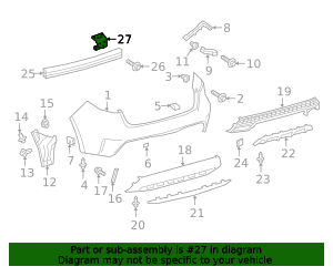 52182-02120 - Bumper Bracket 2020-2022 Toyota Corolla | Longo Toyota Parts