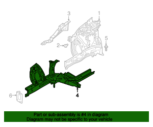 2017-2021 Kia Niro Side Member 64602 G5000 | QuirkParts