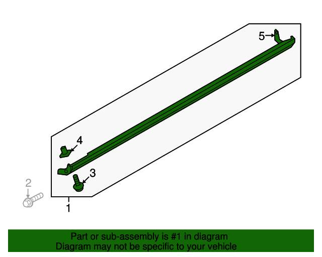 87752-3F000 - Rocker Molding 2004-2009 Kia Amanti | Kia.Parts Store