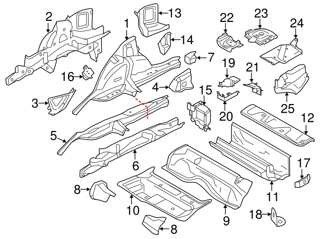 2014-2020 BMW Under-Body Shield 51757260769 | OEM Parts Online