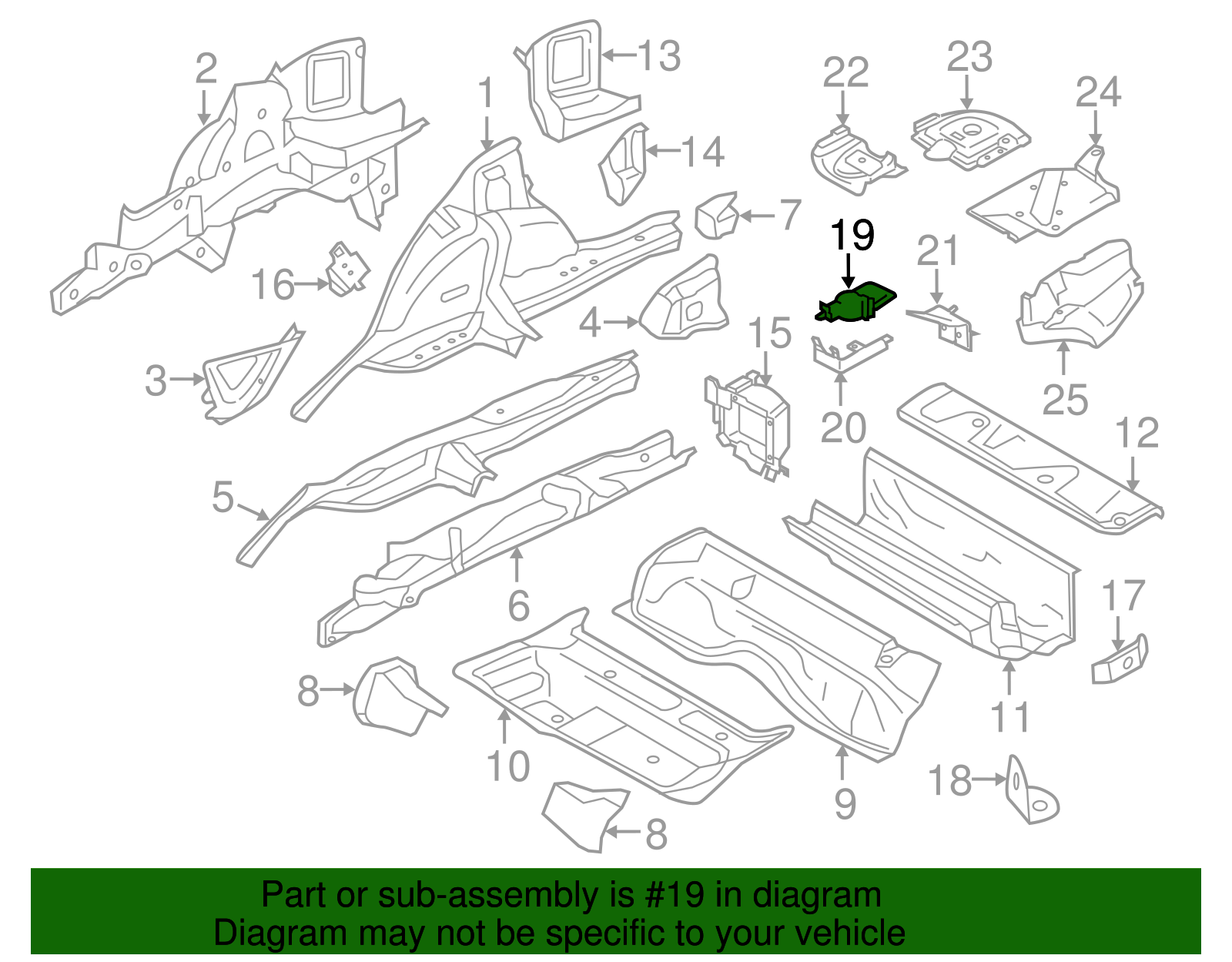2014-2020 BMW Convertible Top Latch Mount Base 41-00-7-347-159 | BMW ...