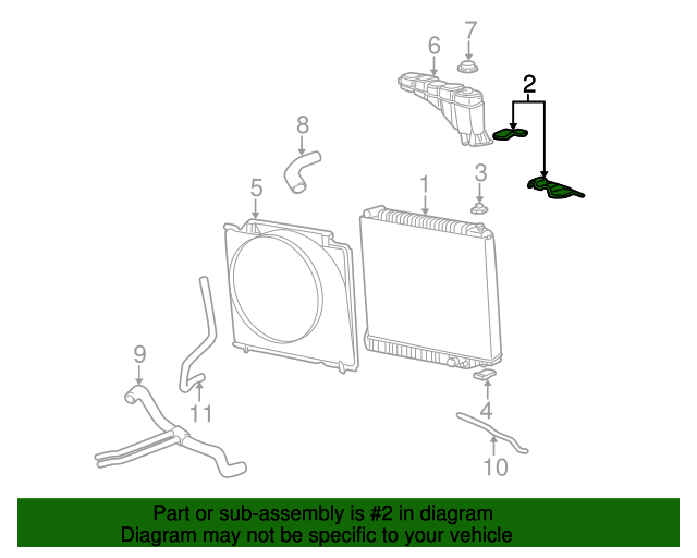 Genuine OEM Ford - Radiator Assembly Support Bracket 3C3Z-8A193-AA ...