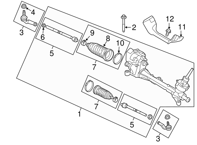2012-2019 Ford OEM NEW 2013-2019 Ford Escape Inner Spindle Connecting ...