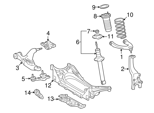2006-2015 Lexus Strut Mount 48680-53031 | SSL Parts