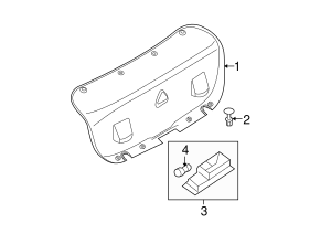 51498237075 - 1999-2023 BMW Trunk Lid Trim Rivet (51-49-8-237-075 ...