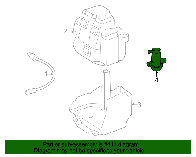 000-470-49-93 - Vapor Canister Purge Solenoid 2001-2020 Mercedes-Benz ...