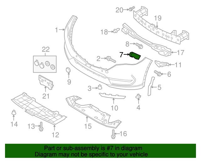 2017-2023 Mazda CX-5 Bumper Cover Bracket - Passenger Side (RH) KB8A-50 ...