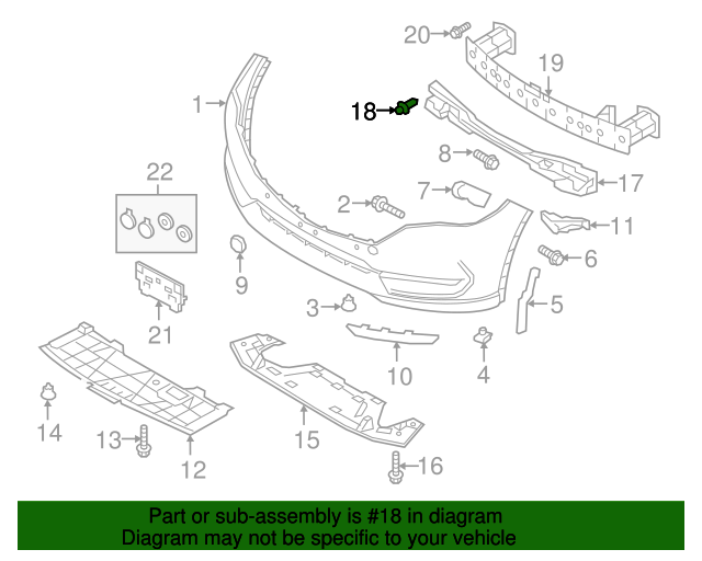 FD01-68-AC3 - Absorber Fastener - 1999-2021 Mazda | MazdaSwag