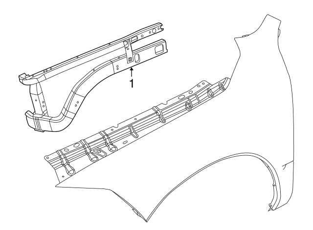 2016-2018 Ram Side Rail - Driver's Side (LH) 68095951AH | TascaParts.com