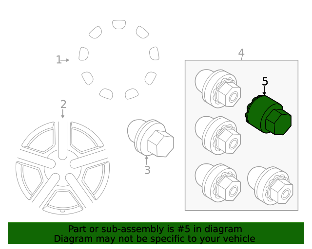2020-2023 Land Rover Wheel Fastener Cover LR137854 | OEM Parts Online
