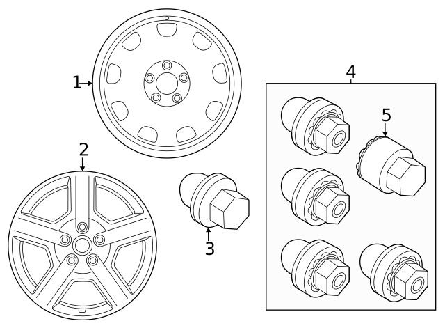 LR133529 - Wheel Lock Set 2013-2023 Land Rover | AutoNation Parts