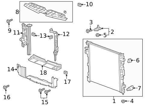 Radiator & Components for 2022 Buick Enclave | GMPartsDirect.com