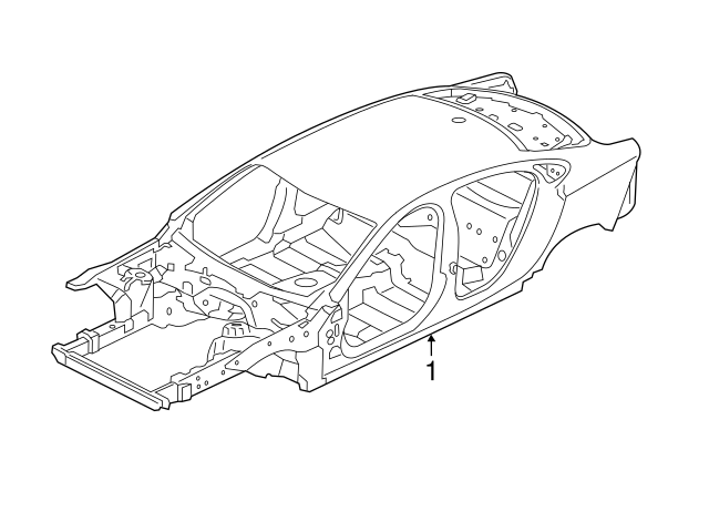 T2H14794 - Vehicle Body Shell 2016-2020 Jaguar XF | AutoNation Parts