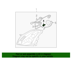 2004-2008 Nissan Maxima Headlamp Bulb 26296-9B913 | OEM Parts Online