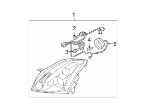 2004-2008 Nissan Maxima Headlamp Bulb 26296-9B913 | OEM Parts Online