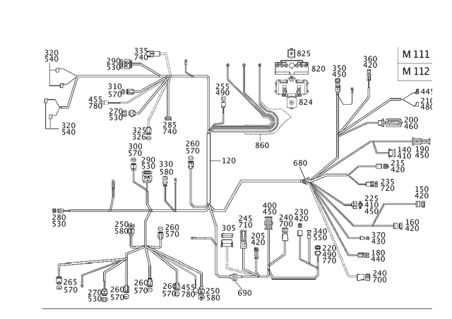 203-540-77-09 - Wiring Harness 2002-2005 Mercedes-Benz | Mercedes-Benz ...