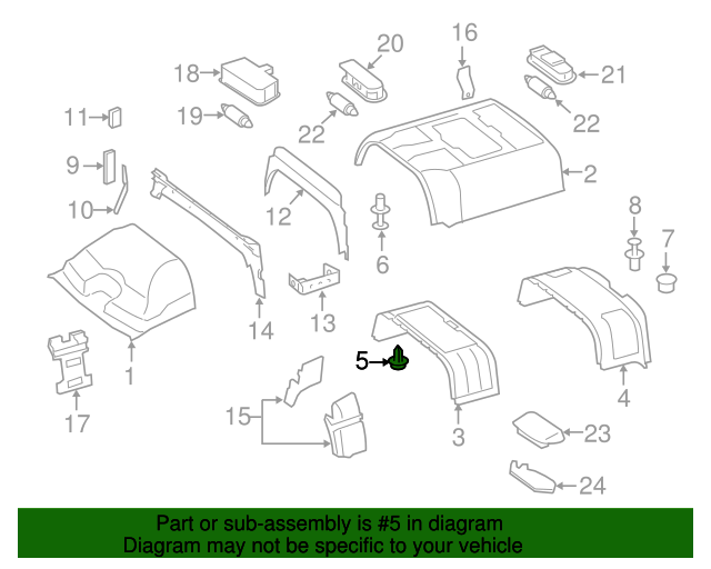 008-988-09-78 - Headliner Clip 2010-2021 Mercedes-Benz | Mercedes-Benz ...
