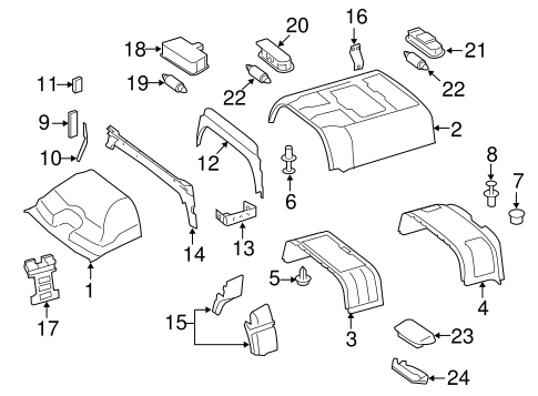 Interior Trim - Roof for 2016 Mercedes-Benz Sprinter 3500 | MB Parts Center