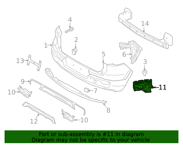 2019-2022 Volvo Trim Plate Bracket - Passenger Side (RH) 31407968 ...