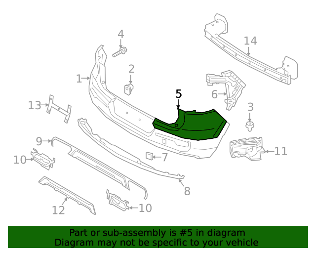 2019-2020 Volvo XC40 Side Bracket - Driver's Side (LH) 31690705 ...