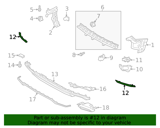 2019-2023 Volvo Reflector 32337875 | Genuine Volvo Replacement Parts