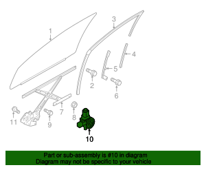 2011-2024 Mitsubishi Window Motor 5713A259 | OEM Parts Online