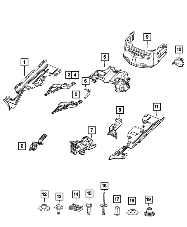 2021-2024 Jeep Center Bearing Shield 68598334AA | Mopar eStore
