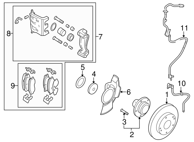 2010-2016 Hyundai Tucson Brake Pads Front 58101-2SA00 | OEM Parts Online