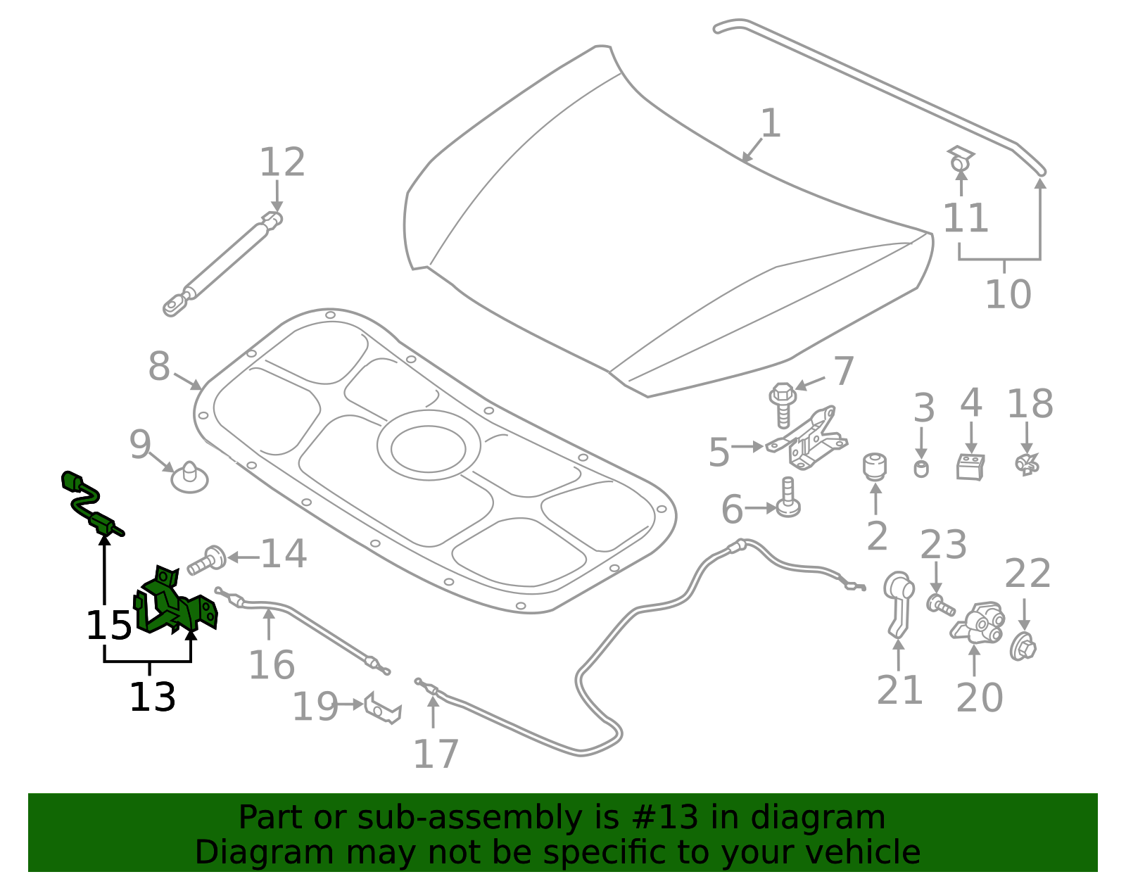 Genuine Latch for 2020-2022 Hyundai Palisade | Part# 81130-S8000 ...