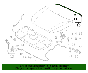 2020-2022 Hyundai Palisade Front Seal 86360-S8000 | World OEM Parts Hyundai