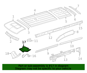 90782042019051 - Rear Camera Upper Bracket 2019-2024 Mercedes-Benz ...