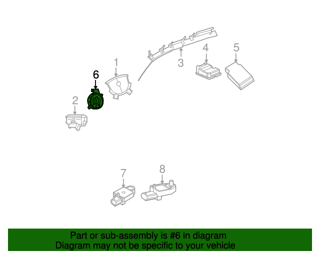 2009-2012 Mopar Clock Spring 68050846AB | TascaParts.com