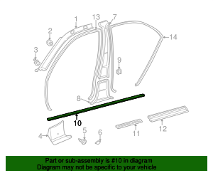 210-680-01-74 - Protect Strip 1996-1999 Mercedes-Benz | Mercedes-Benz ...