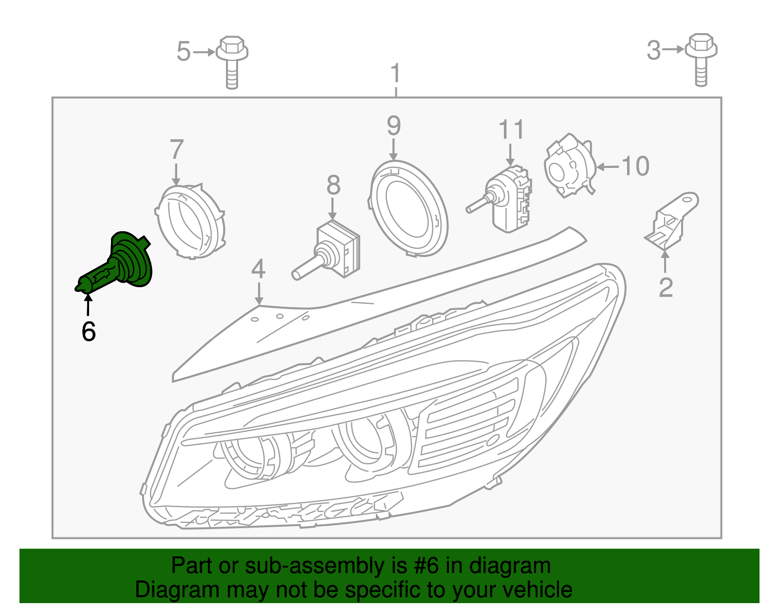 18647-55007L - Bulb 2000-2021 Kia | Kia.Parts Store