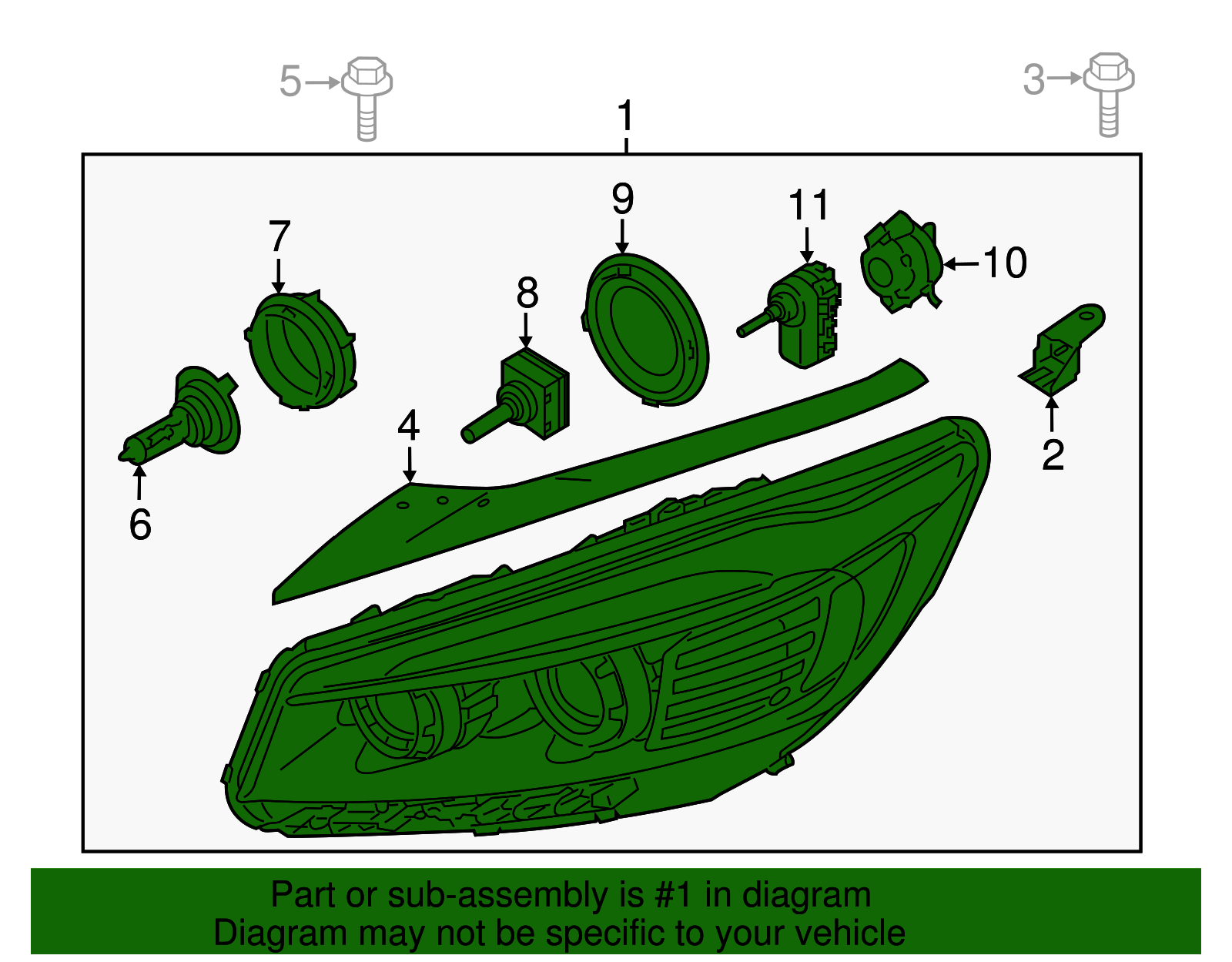 92101-C6010 - Headlamp Assembly 2016-2018 Kia Sorento | Kia.Parts Store