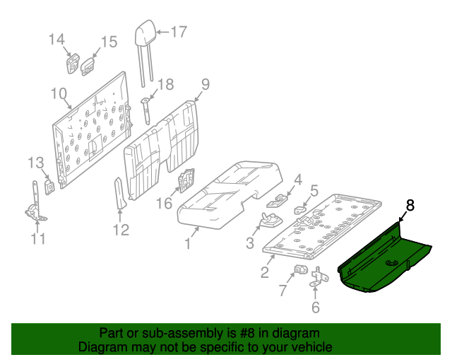 2017-2023 Mercedes-Benz Foot Rest 213-970-53-00-9051 | AutoNationParts.com