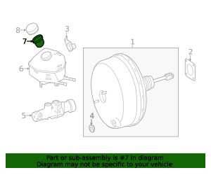 000-431-43-34-64 - Brake Master Cylinder Reservoir Strainer 2010-2024 ...