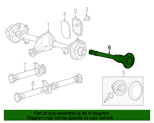 906-357-04-01 - Axle Shaft 2010-2019 Mercedes-Benz Sprinter 3500 ...