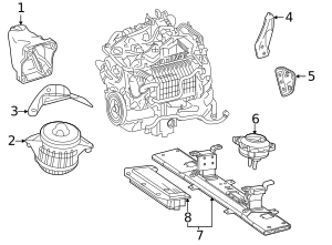 167-240-53-00 - Engine Support 2020-2024 Mercedes-Benz | Mercedes-Benz ...