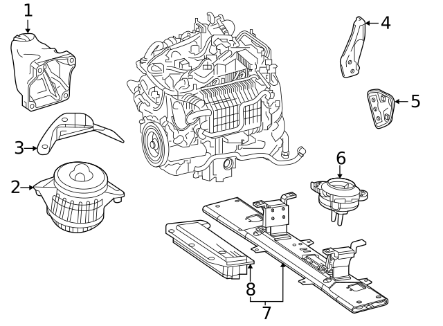167-240-53-00 - Engine Support 2020-2024 Mercedes-Benz | Mercedes-Benz ...