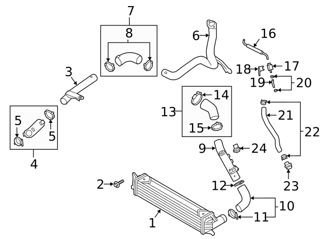 28270-2GTF0 - Inter-Cooler - 2020-2021 Hyundai Veloster N | World OEM ...