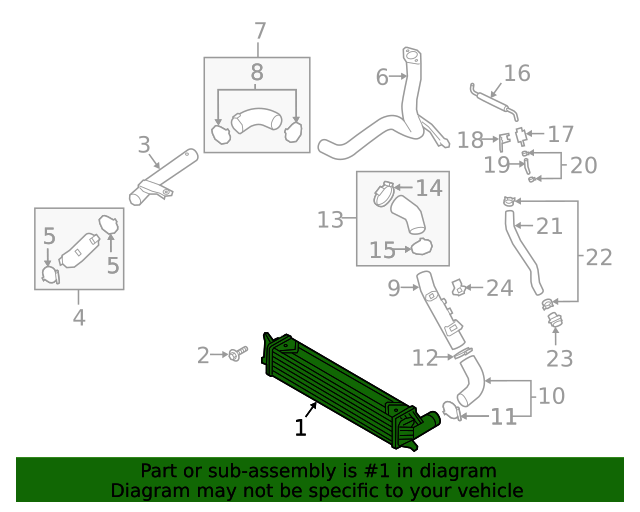28270-2GTF0 - Inter-Cooler - 2020-2021 Hyundai Veloster N | World OEM ...