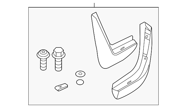 VPLWP0165 - Mudflaps - Front - 2015-2021 Land Rover Range Rover Sport ...