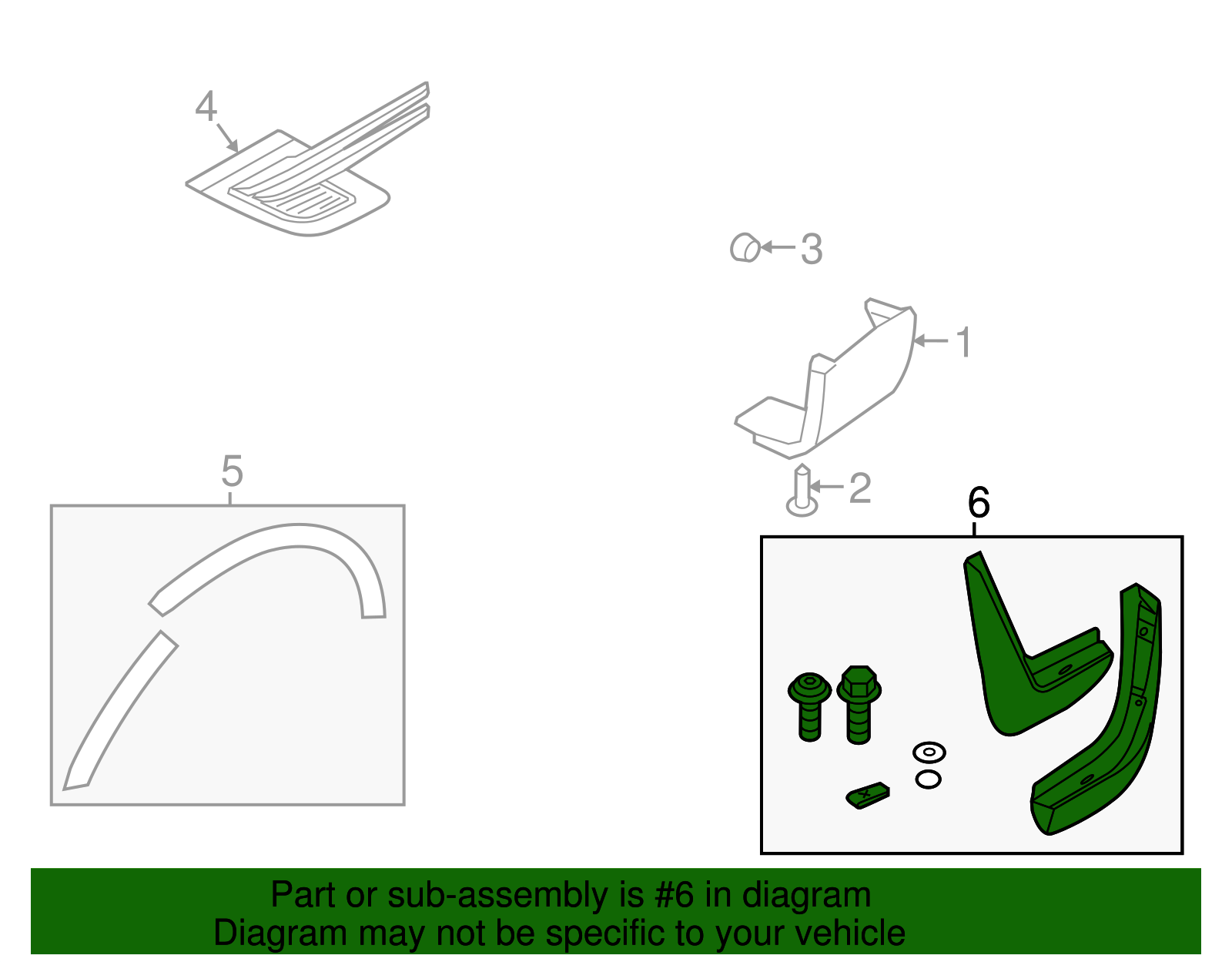 2014-2022 Land Rover Range Rover Sport Mudflaps - Front - With ...