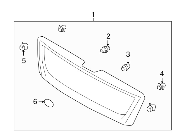 91059FC041 - Grille Assembly Clip 1998-2005 Subaru Forester | Quick ...