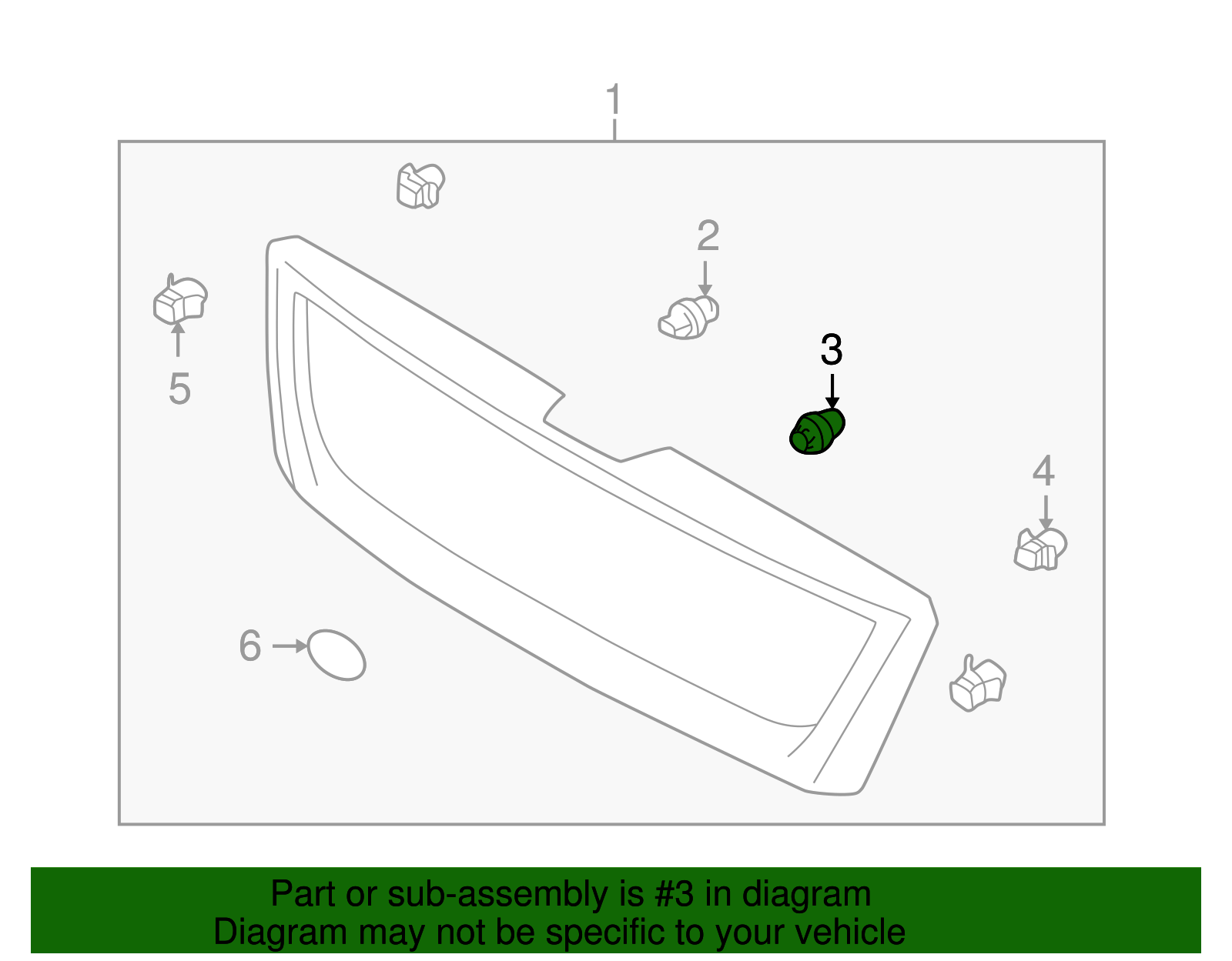 1992-2005 Subaru Grille Assembly Clip 91059FC090 | Subaru Parts Plus