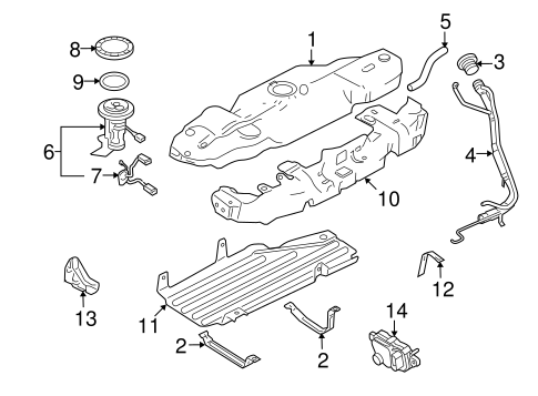 Fuel Pumps & Related Components for 2008 Ford Explorer Sport Trac | OEM ...