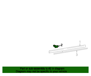 2001-2005 Hyundai Rocker Molding Clip 87756-37000 | OEM Parts Online