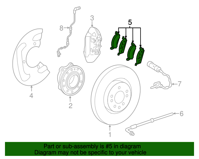 000-420-87-03 - Rear Disk Brake Pads | Mercedes-Benz USA Parts